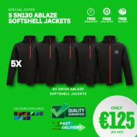 5 SN130 Ablaze Softshell Jackets Cuchulainn Workwear